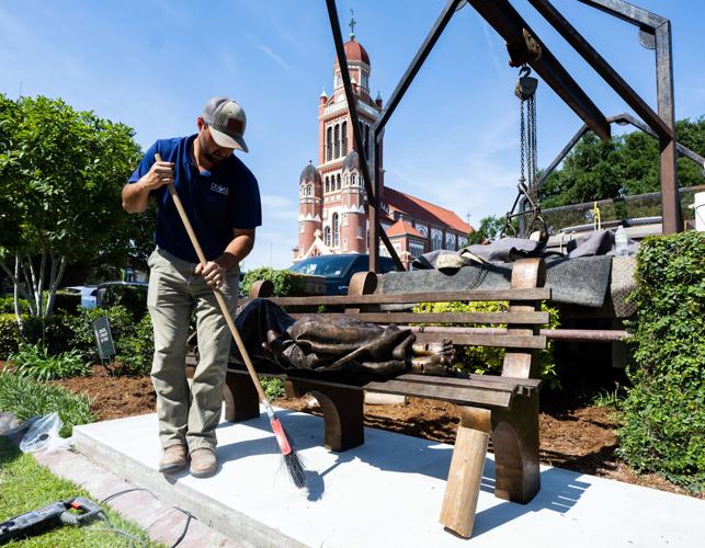Homeless Jesus sculpture installed at St. John Cathedral | News ...