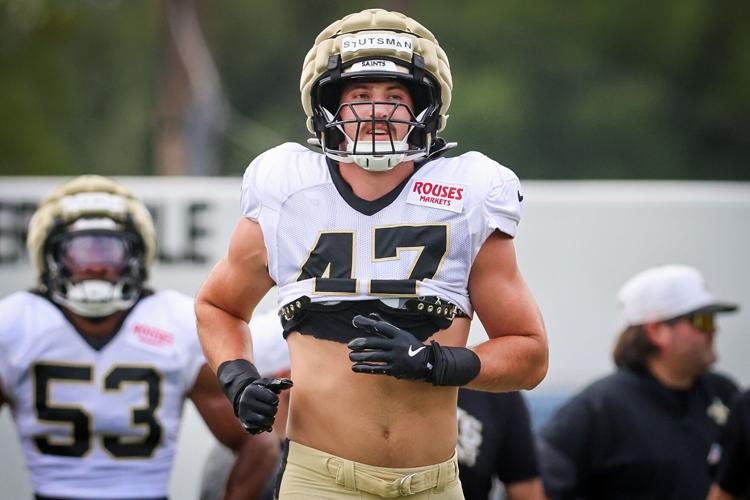 Saints LB Danny Stutsman is making a strong early impression | Saints ...