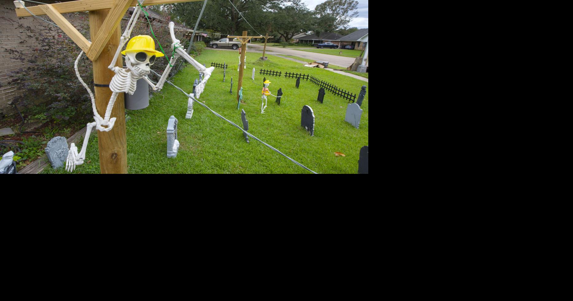 Photos: Check out this Halloween tribute to Hurricane Ida power ...