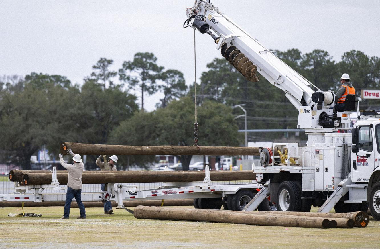 Setup begins for upcoming Lineworkers Rodeo at Cajun Field | Photos ...