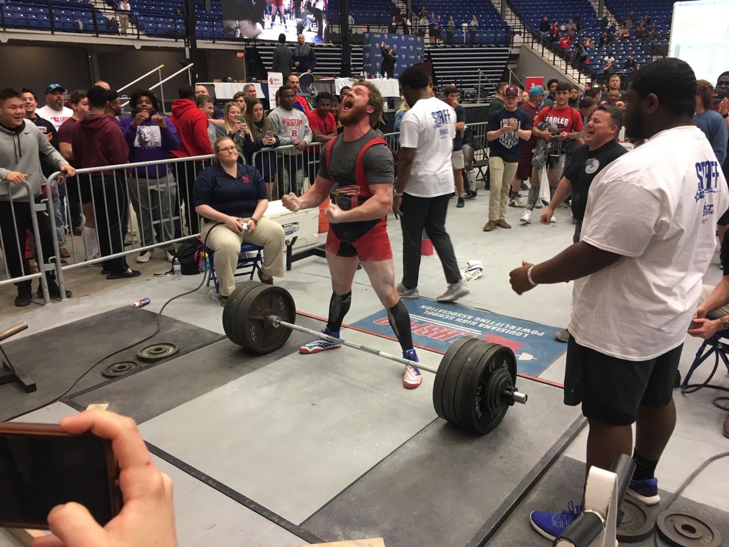 LHSAA Powerlifting: Dutchtown Hayden Willis set record for biggest lift ...
