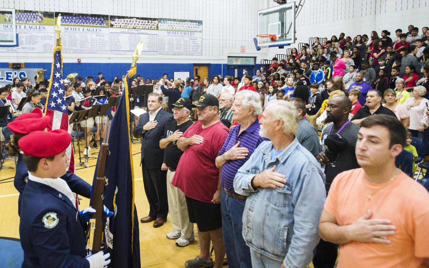 Photos: Scott Middle School holds annual Veteran's Day program | Photos ...