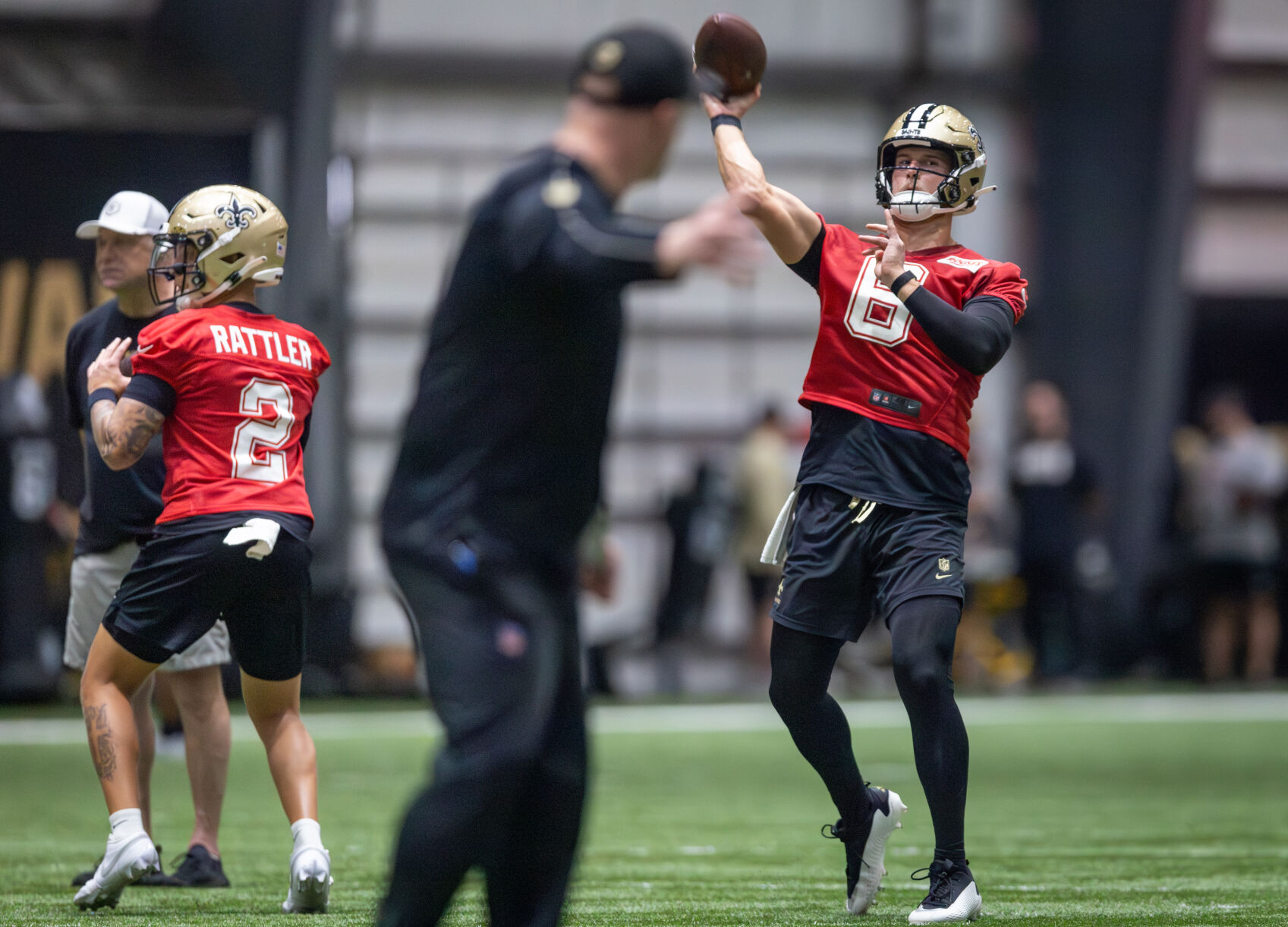 Saints observations: Tyler Shough airs it out at OTAs | Saints ...