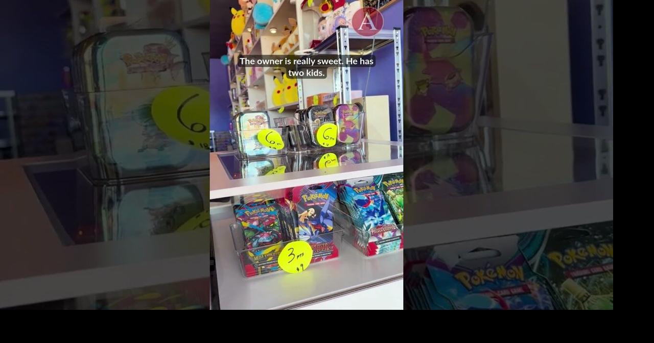 A Pokémon-themed claw machine arcade opens with cards, Labubus and ...