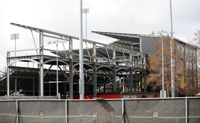 Photos: New UL-Lafayette baseball grandstand construction continues as ...