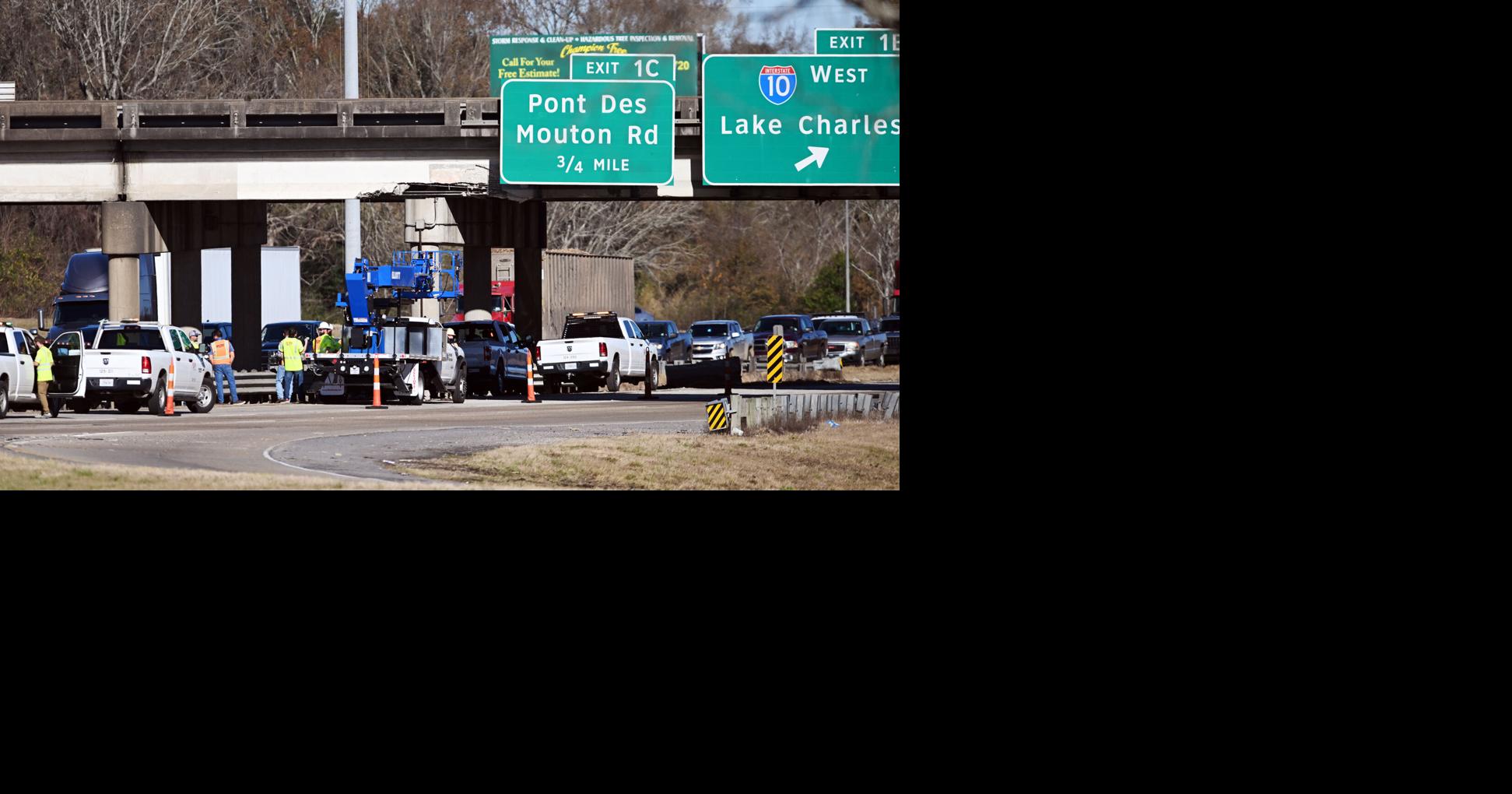 DOTD releases repair plans for I-10 at I-49 damage | Weather/Traffic ...