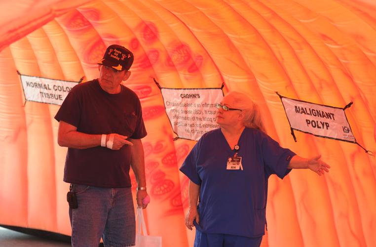 Photos: Giant, walkthrough colon raises awareness during Colorectal ...