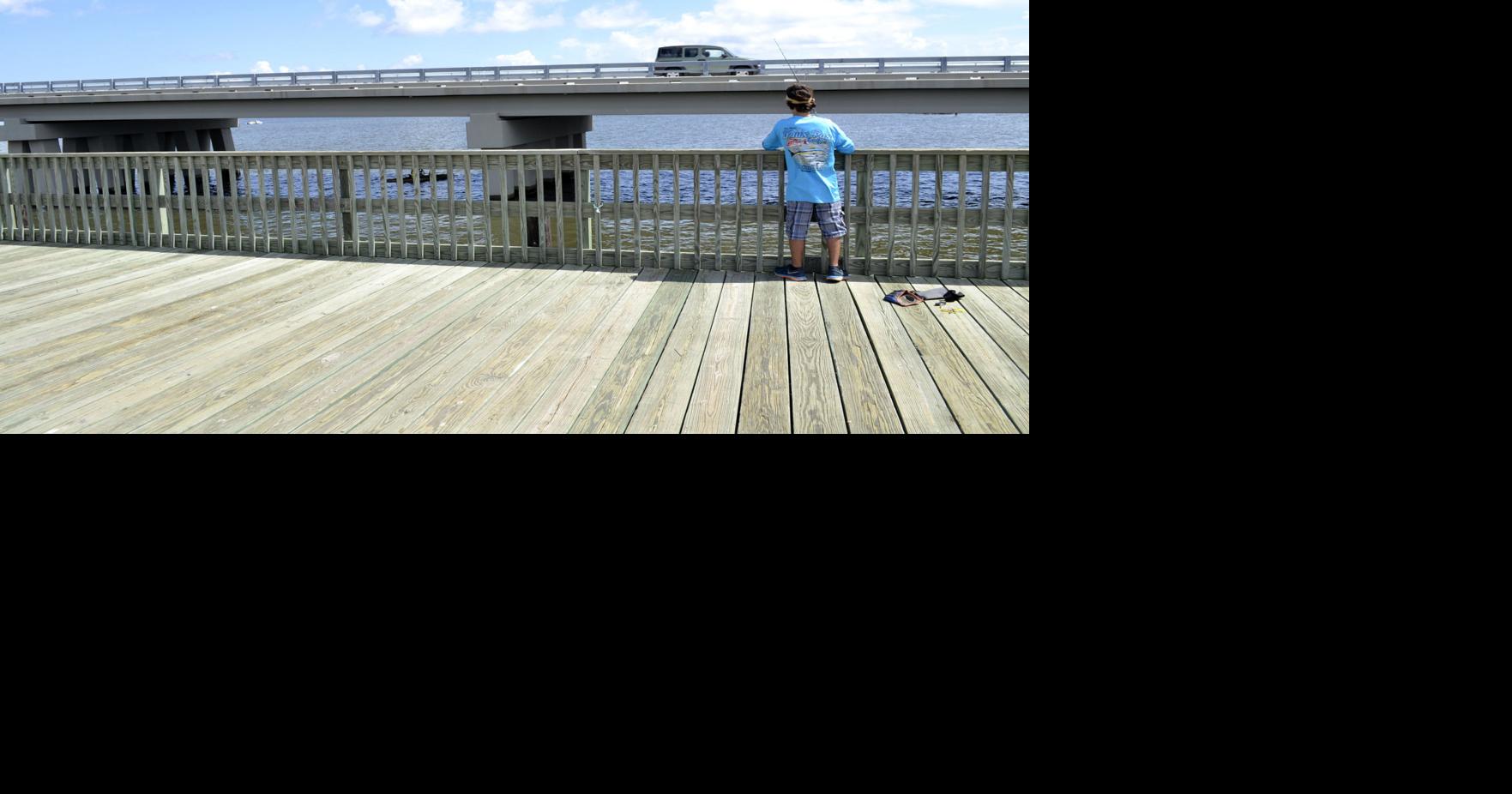 Keeper white trout biting every cast off Grand Isle fishing pier ...