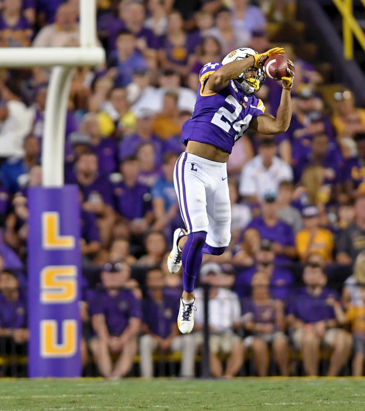 LSU freshman Derek Stingley Jr.'s hands, vision, instincts make him an ...