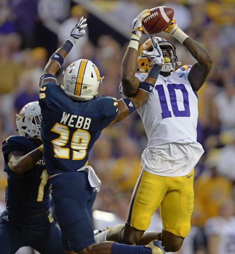 Going long: LSU quarterback Danny Etling debuts the deep ball in 45-10 ...