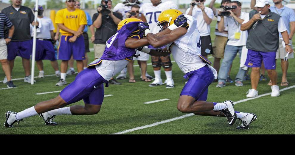 LSU breaks out ‘Big Cat’ drill; will wear full pads for first time ...