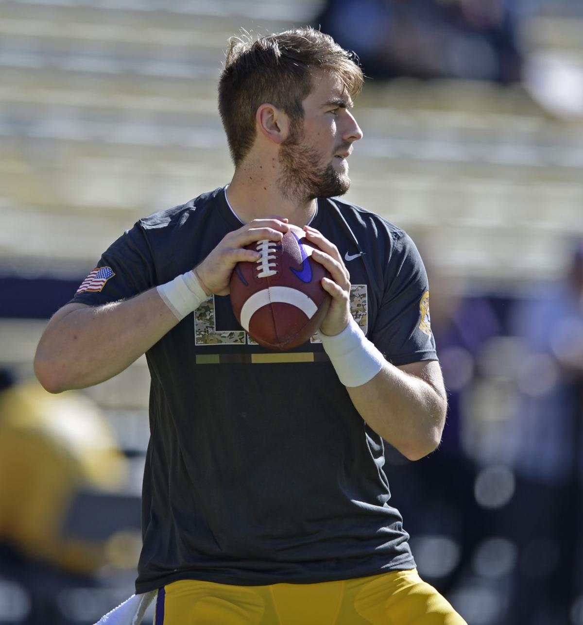 LSU QB Danny Etling, despite ailments, is captaining a big-play passing ...