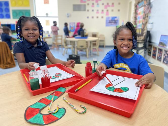 Clinton Elementary practice patterns in holiday art | East Feliciana ...