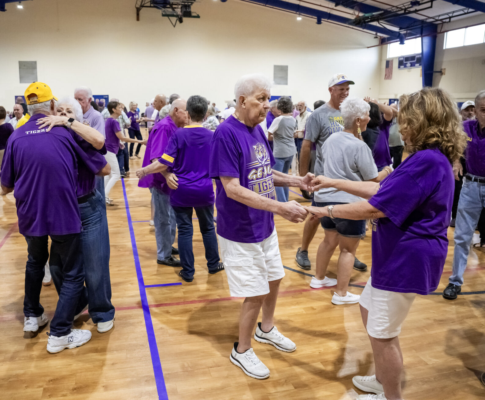 Photos: Team pride filled the gym for this month's Senior Sock Hop ...