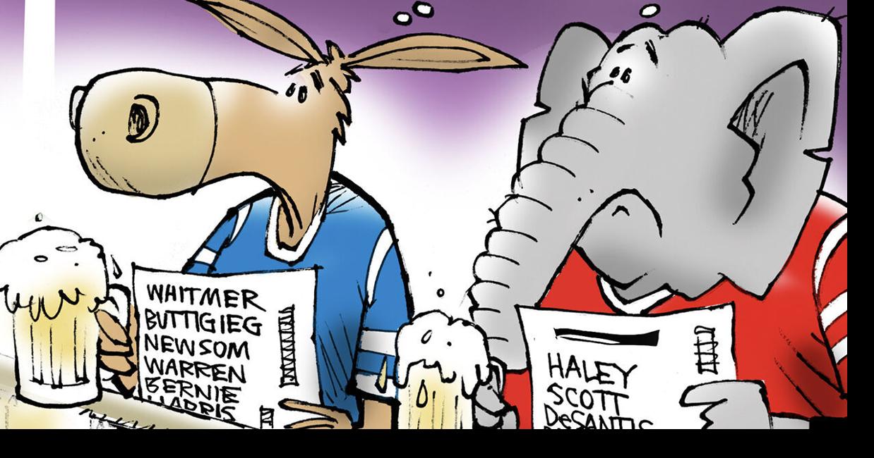 If the NFL Draft were about presidential politics Cartoon | Walt ...