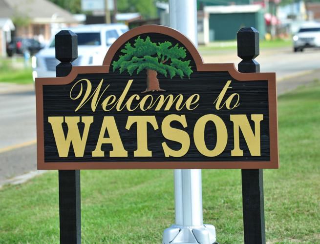 Watson celebrates July 4th with new sign and flag pole | Livingston ...