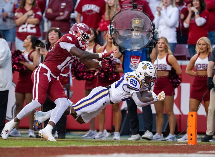 LSU run game, Caden Durham shine in victory over Arkansas | LSU ...