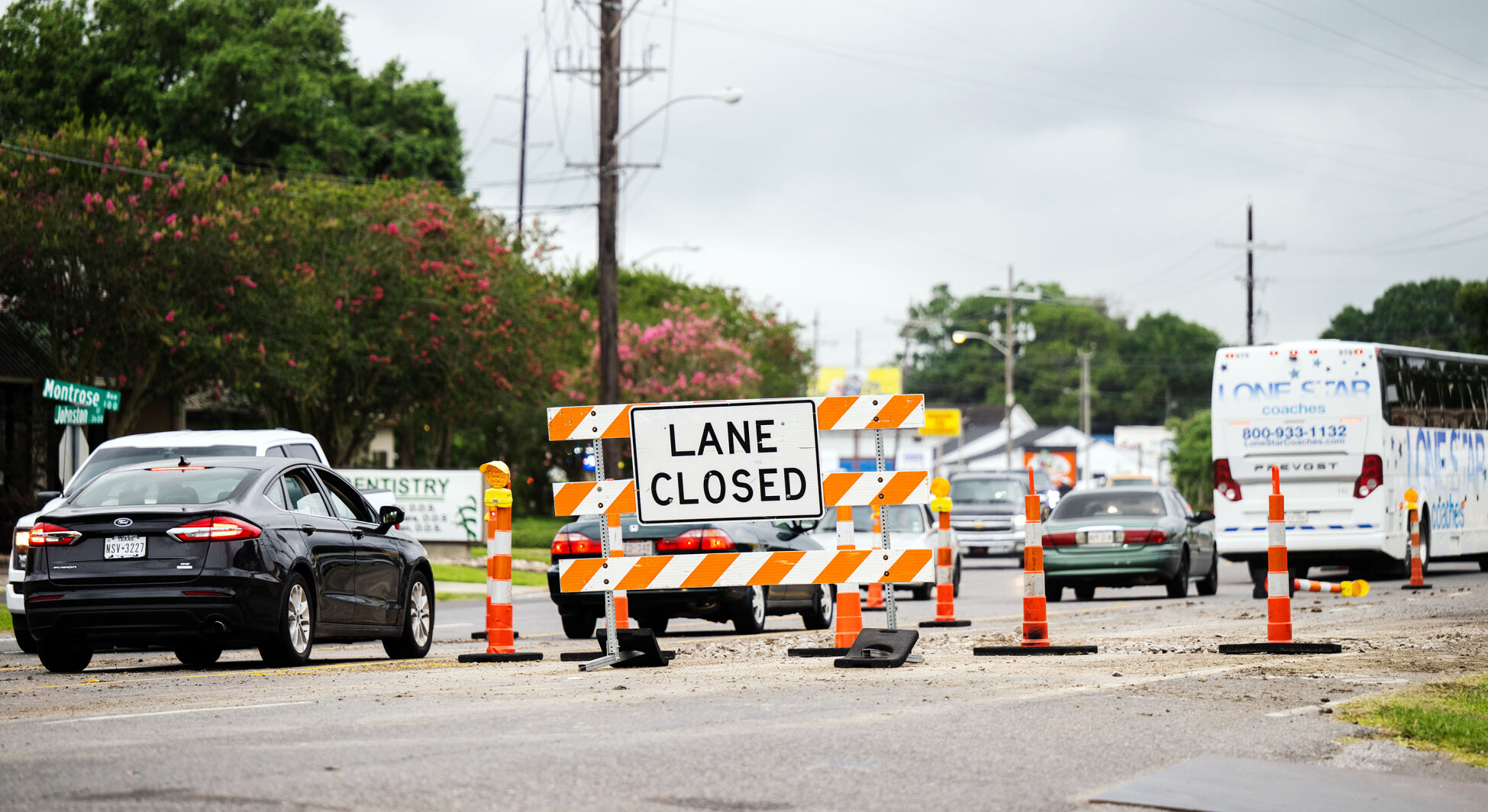 Two lanes on Johnston Street closed in midtown Lafayette | Weather ...