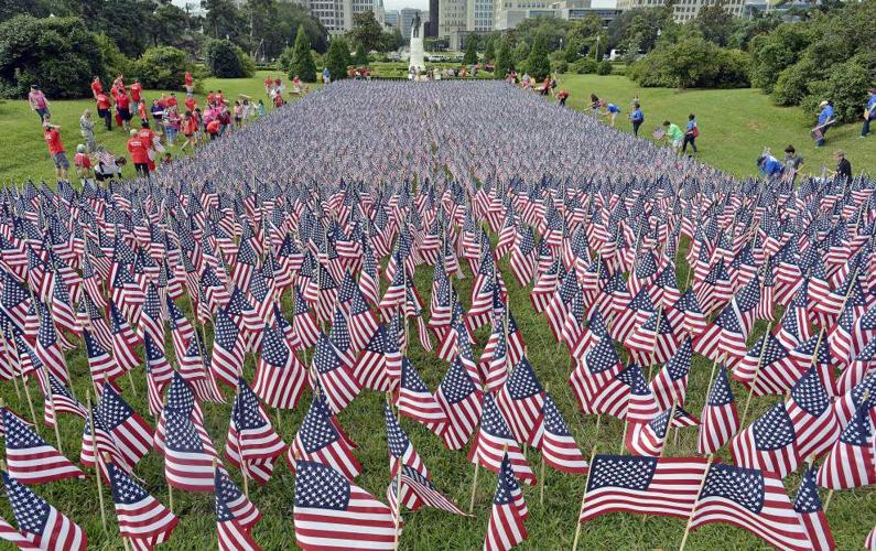 Photos: 11,000 flags planted downtown to commemorate Louisiana’s war ...