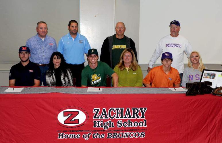 Three Broncos sign to play college baseball | Zachary | theadvocate.com