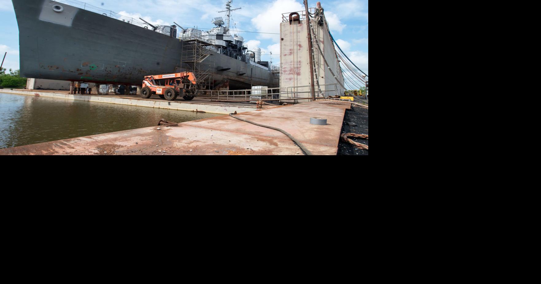 The USS Kidd, Baton Rouge's WWII ship, is getting repaired ...