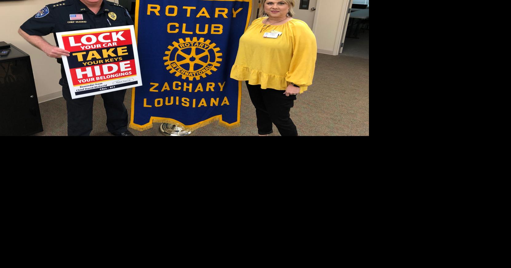 Zachary police chief speaks to Rotary Club; police department joins ...