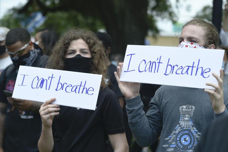 George Floyd rally in Lafayette: Thousands peacefully march down ...