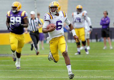 LSU QB Brandon Harris is '100 times better' as summer workouts approach ...