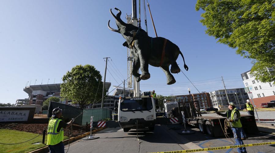 Tuska has landed. Meet Alabama's new, 19-foot elephant statue outside ...