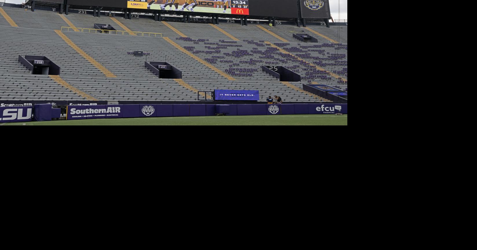 Photos: LSU Athletics unveils new video board improvements ahead of ...