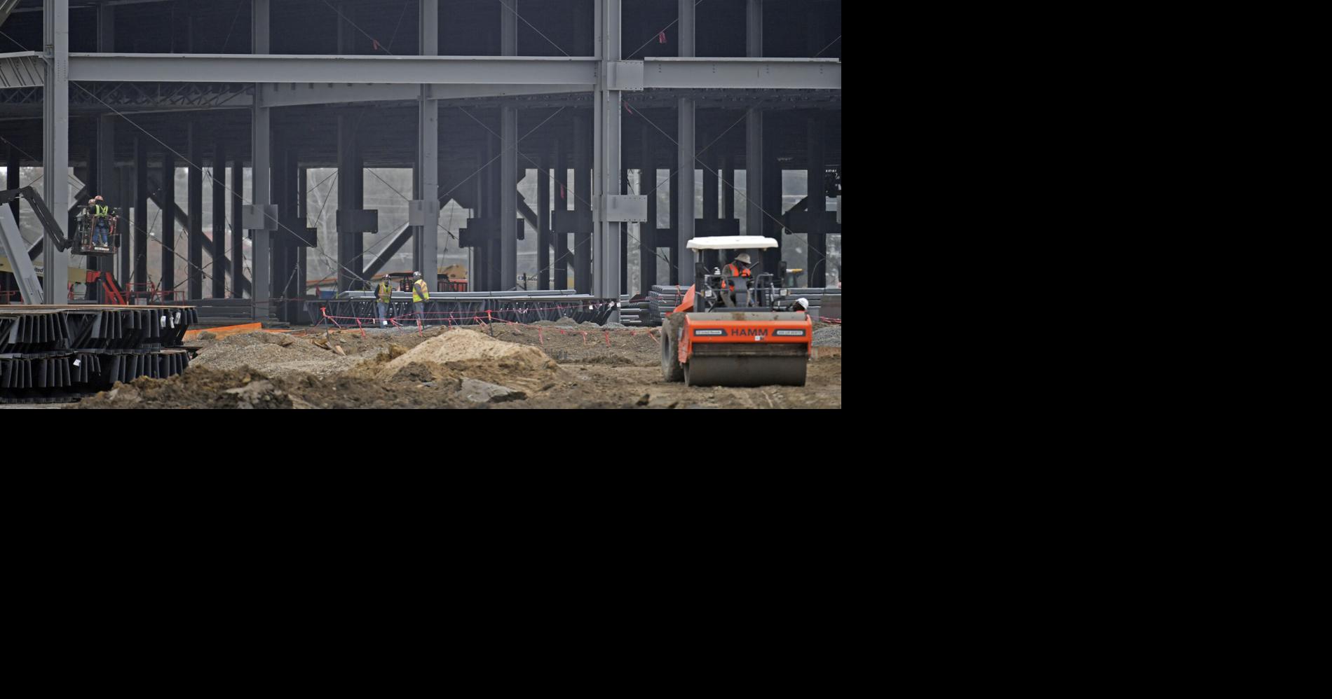 Photos: Construction continues on Amazon distribution site at the ...
