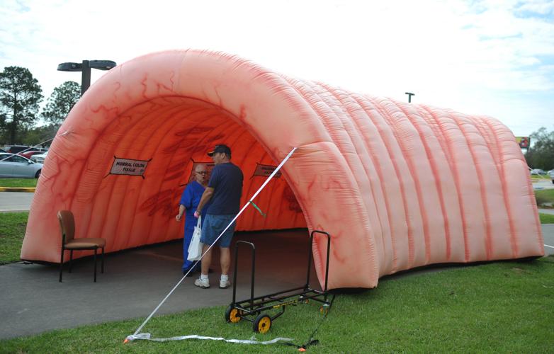 Photos: Giant, walkthrough colon raises awareness during Colorectal ...
