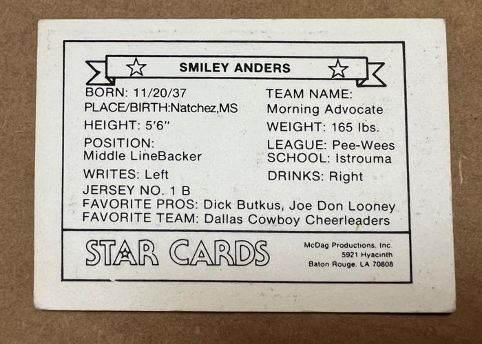 Going through beloved Louisiana columnist Smiley Anders desk ...