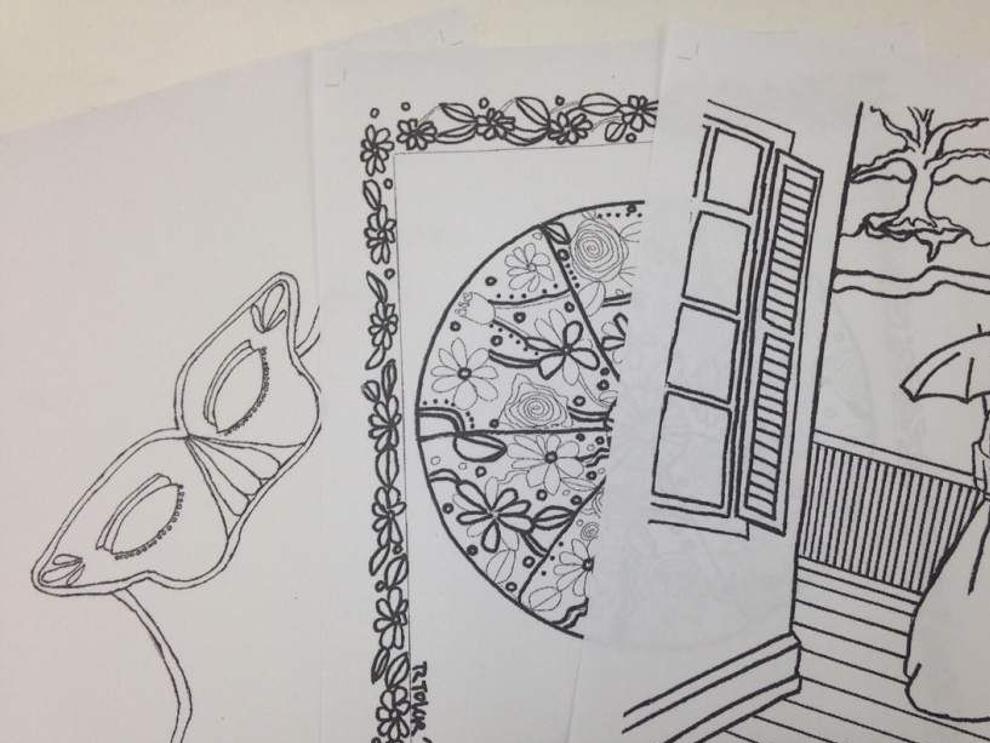 the selection coloring book pages