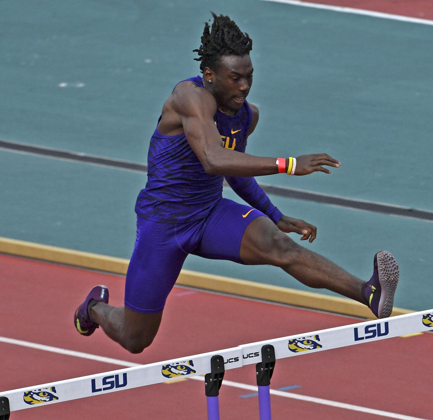 Sean Burrell shines as three LSU men, relay advance to finals on track ...