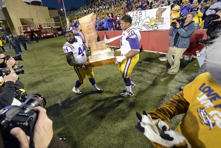 Bringing back the boot: LSU's celebrations with the Golden Boot over ...