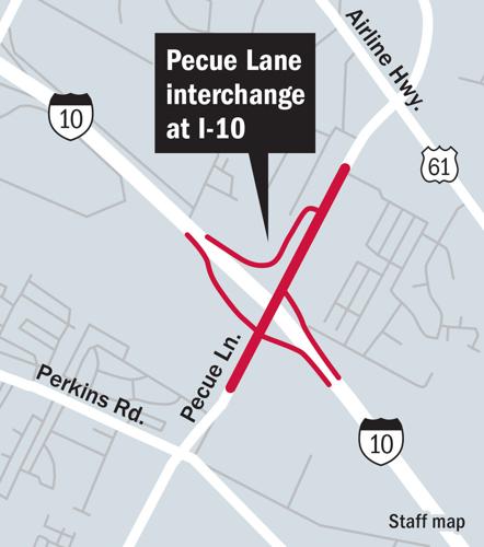 Pecue Lane/I-10 interchange in Baton Rouge close to complete | News ...