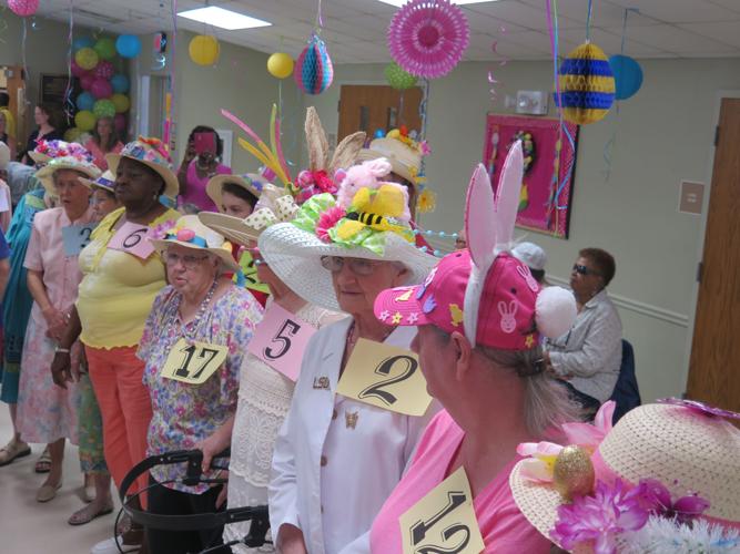 Easter fun: Seniors show off Easter bonnets, hunt eggs at Council on ...