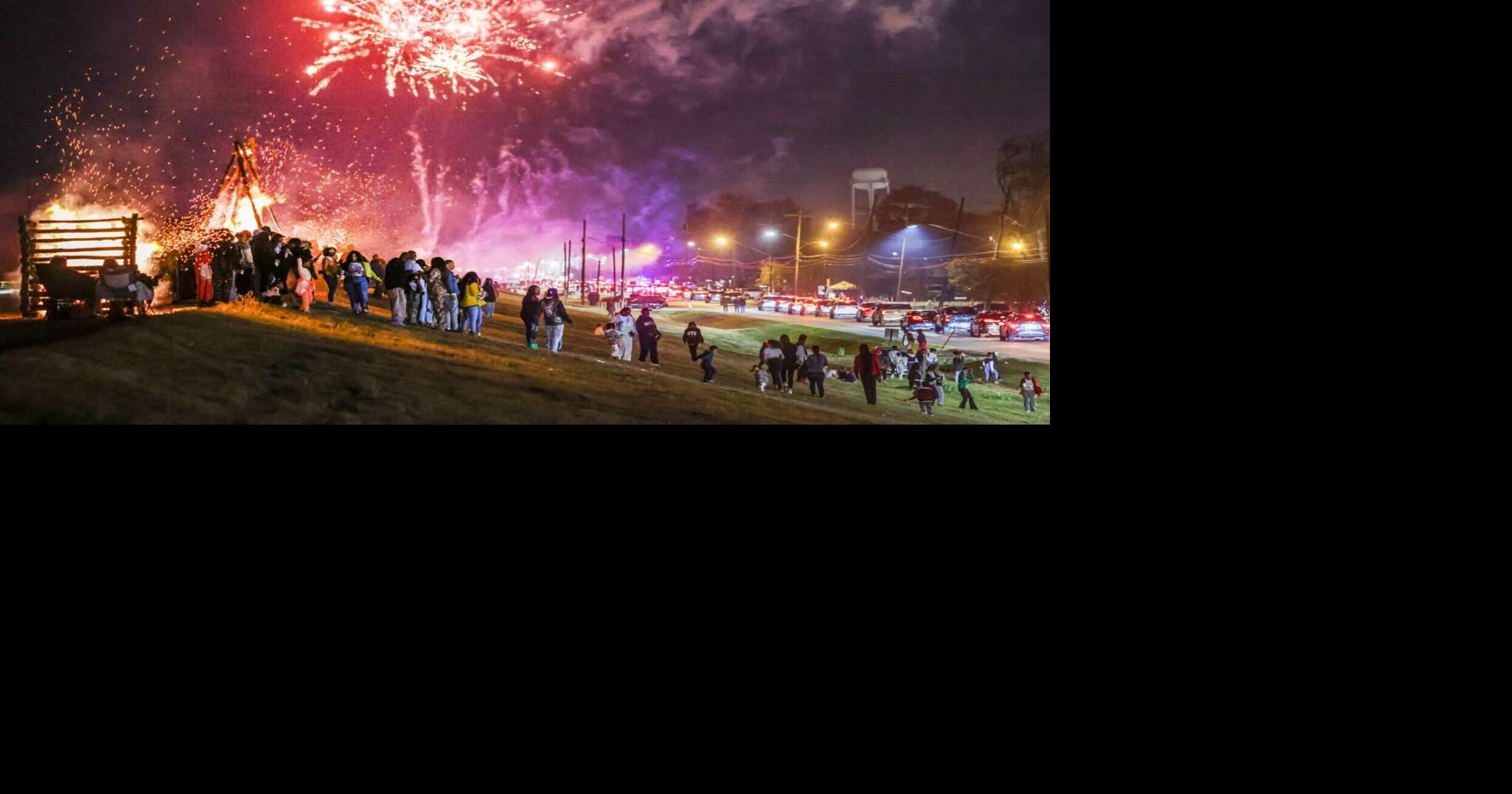 Photos: River Parishes Christmas Eve bonfires get lit a day early for ...