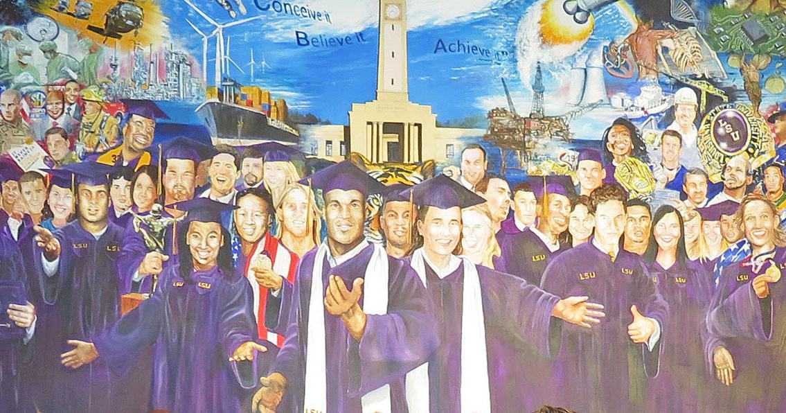 Dream Team: LSU Academic Center mural celebrates Tigers' achievements ...