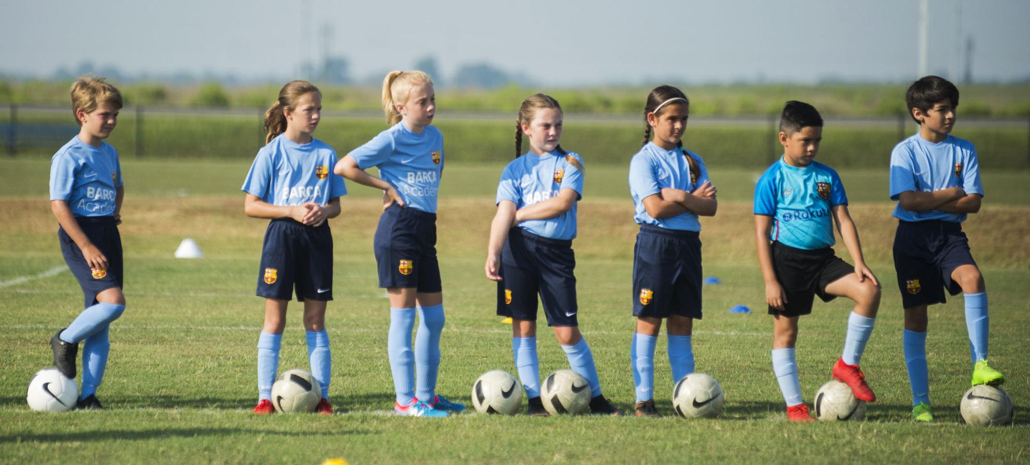 Photos: FC Barcelona pro soccer team brings methodology to Youngsville ...