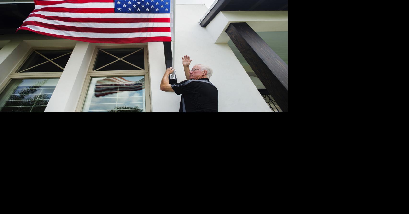Meet 'The Flag Man': He's installed more than 260 American flags in his ...
