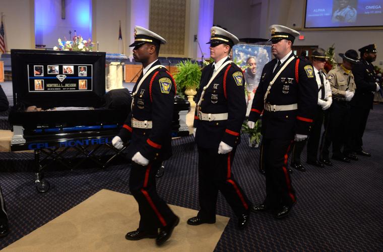 Photos Baton Rouge Community Pays Final Respects To Officer Montrell