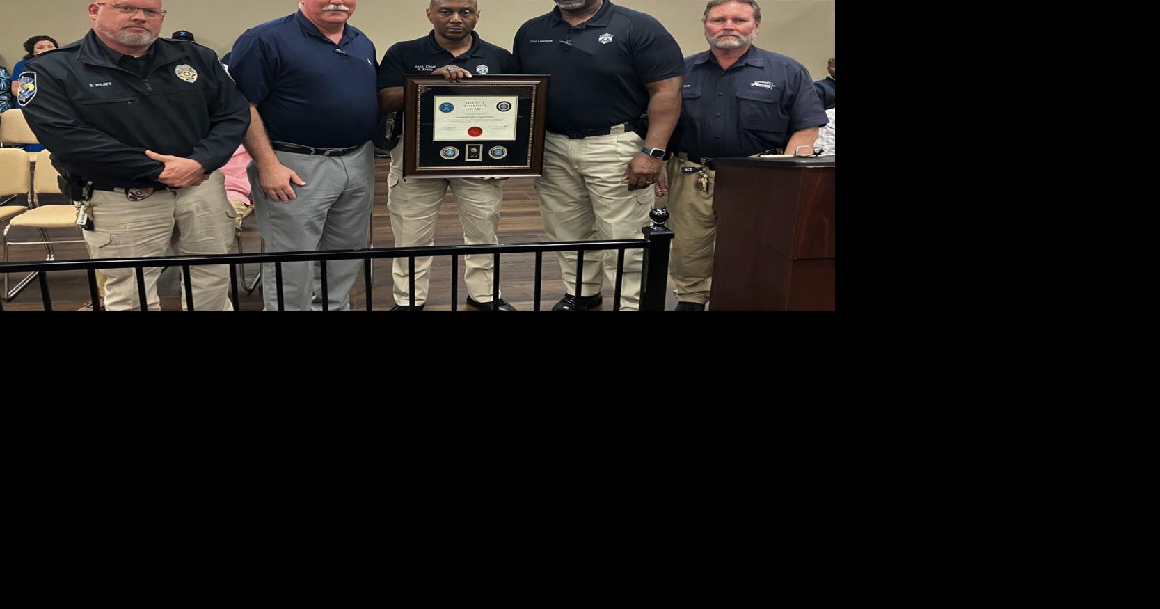 The Zachary Police Department Receives Trilogy Agency Award Zachary