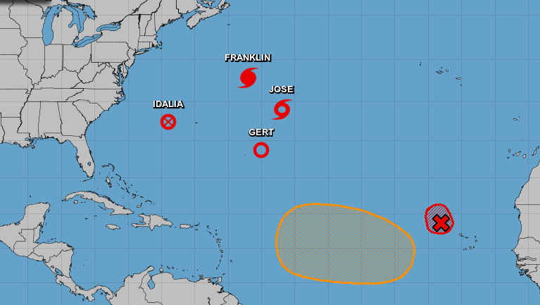 Tropical Storm Gert regenerates as Idalia heads for Bermuda | Hurricane ...