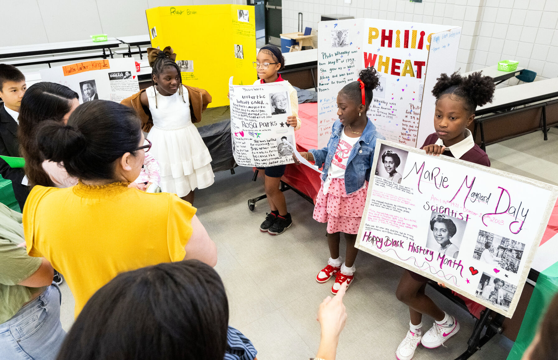Black History Month 'Wax Museum' at Charles M. Burke | Photos ...