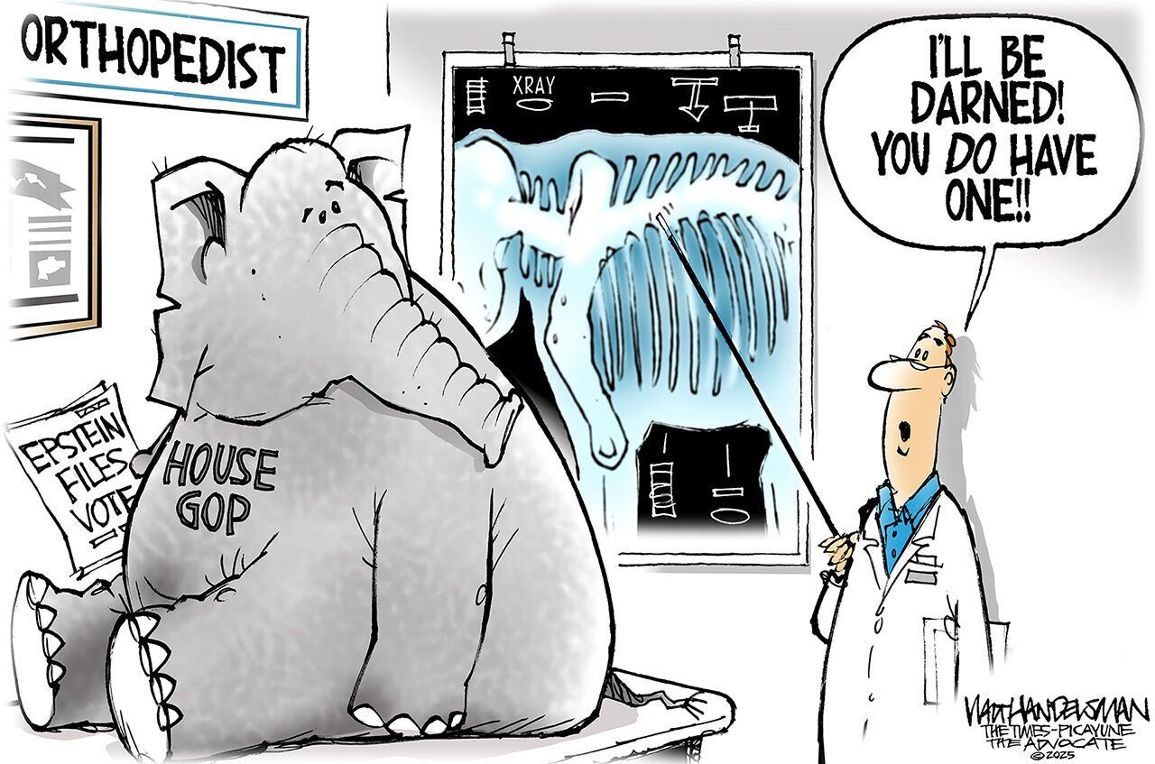 GOP House Epstein Files vote Cartoon | Walt Handelsman | theadvocate.com