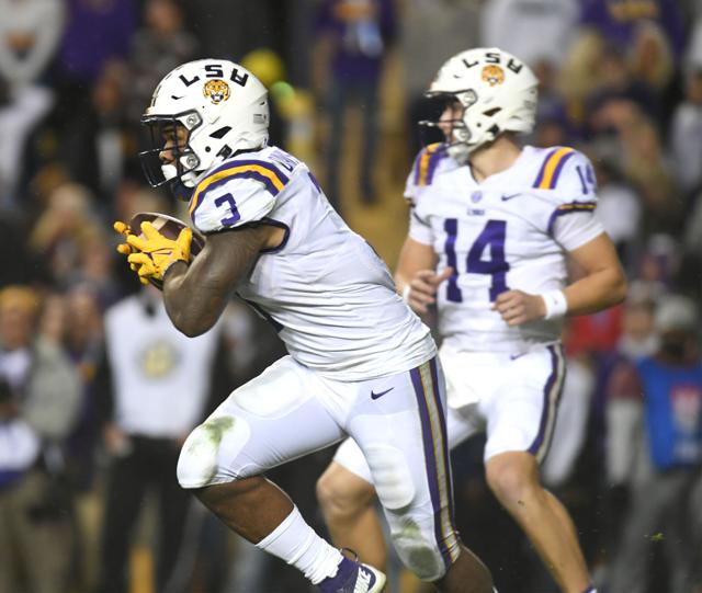 It's 1,000 yards for LSU running back Tyrion Davis-Price as he joins an ...