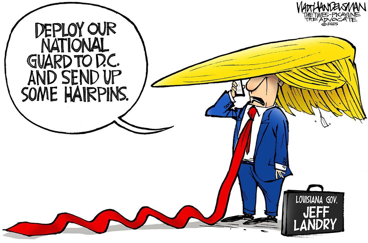 Jeff Landry deploys Louisiana National Guard to DC Cartoon | Walt ...