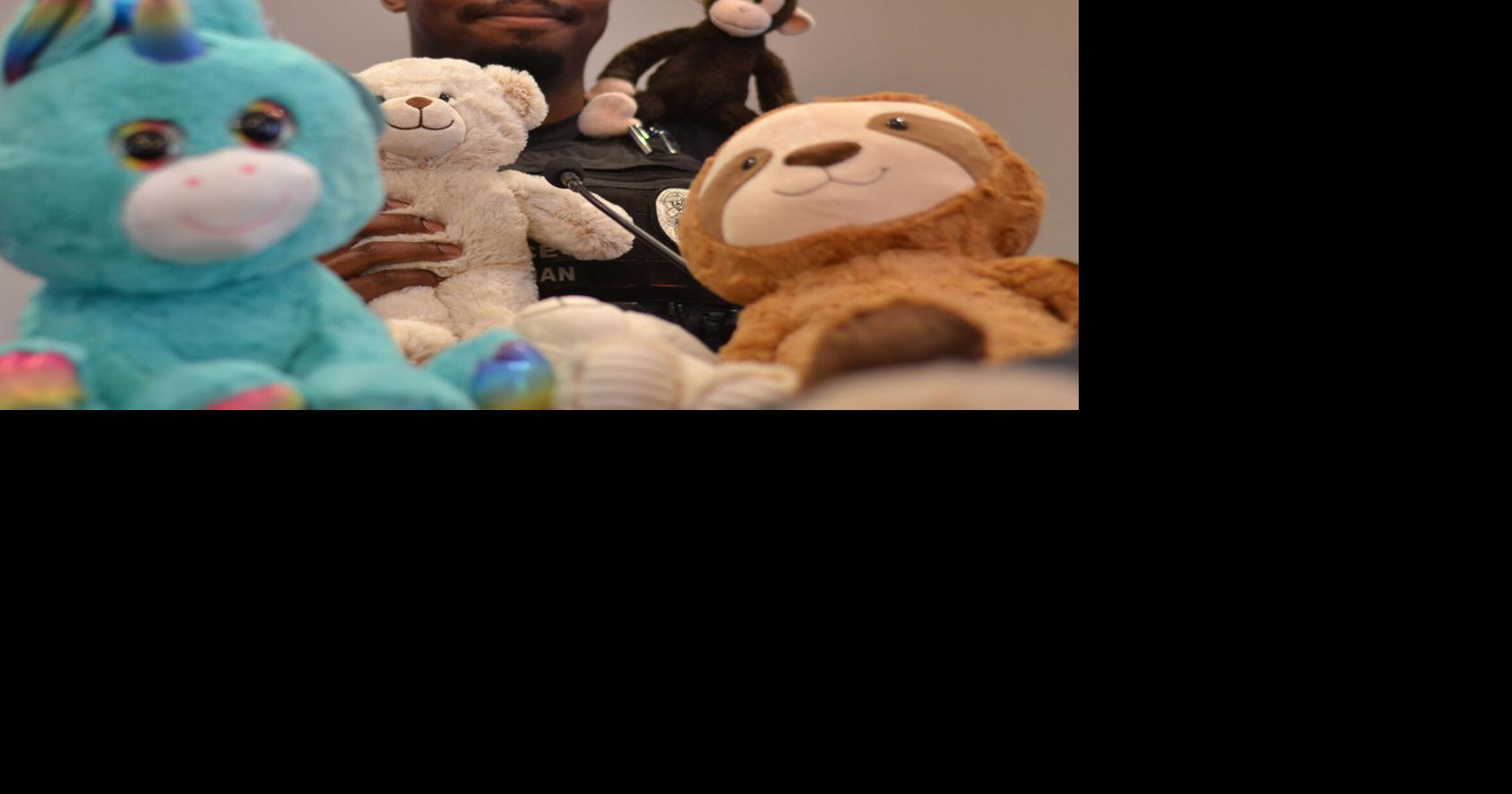 Sleepy-eyed sloths, blue unicorns among stuffed animal bringing cheer ...